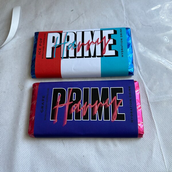 Prime Personalised Chocolate Bar Wrapper - Etsy