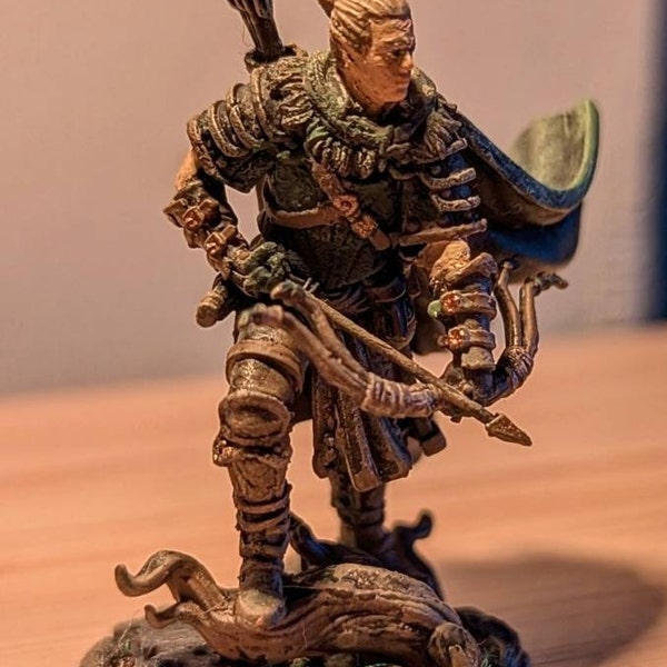 Dark Elf Warrior Miniatur Fighter Varik Dun Ate Tabletop Spiele RPG ...