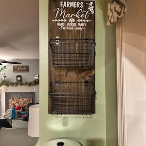 Menu Board, Kitchen Decor, Hanging Farmhouse Menu, Weekly Menu Board ...