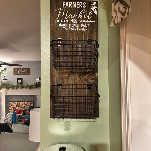 Menu Board, Kitchen Decor, Hanging Farmhouse Menu, Weekly Menu Board ...