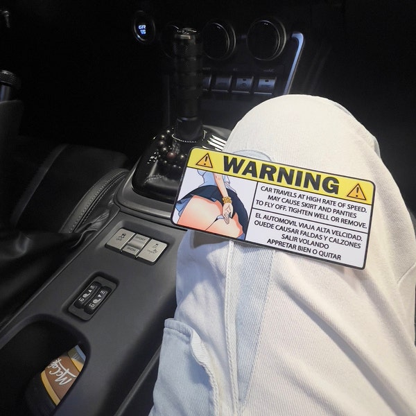 Car Warning Sticker | Car Warning Label | Mechanic | Funny Warning ...