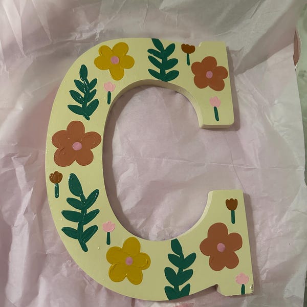 Custom Painted Letters, Hand Painted Letters, Gift for Kids, Kid Room ...