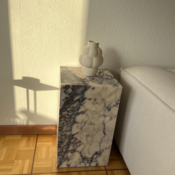 Calacatta Viola Set of 2-4-6 SQUARE Coasters, Italian Marble 100% ...