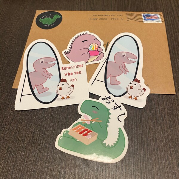Chibi Diplodocus Dinosaur Sticker - Etsy