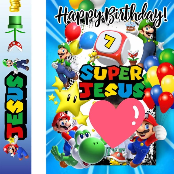 Super Mario Font: Alphabet & Numbers (SVG, PNG) Digital Download, Super ...