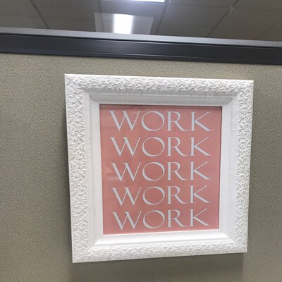 Cute Office Decor, Pink Office Decor, Work Quote, Printable Wall Art ...