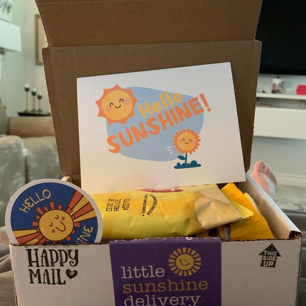 TEACHER Appreciation Little Box of Sunshine Sunflower Care Package, Sending Sunshine, Snack Box ...
