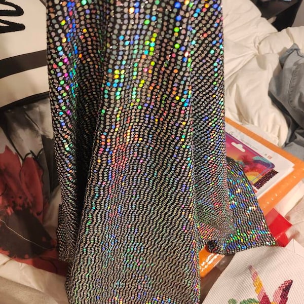 58/60" Snake-scaled Pattern Nylon/polyester/spandex Knit Velvet Burn ...