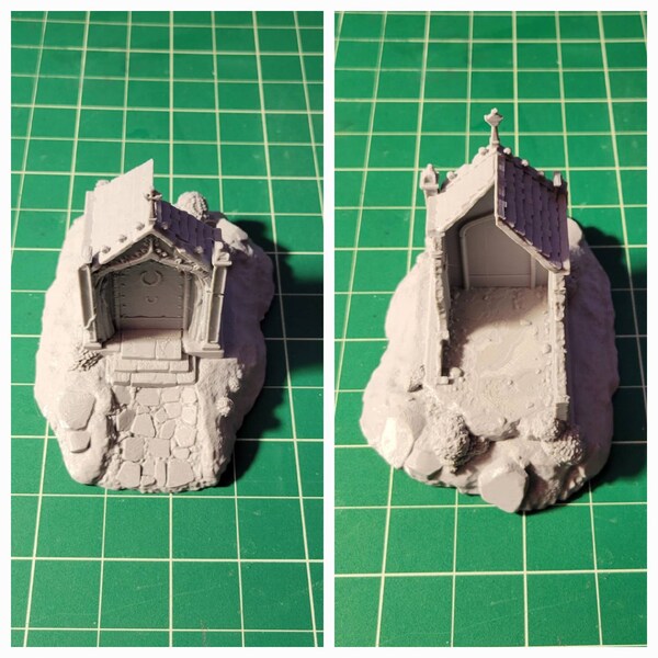 Dnd Chapel Crypt Ruins Cemetery Shadow Fey Tabletop Scatter Terrain RPG ...