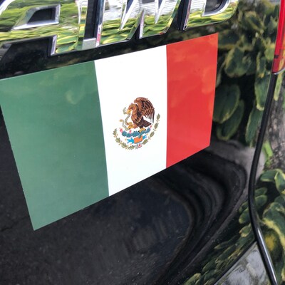 Mexico Flag Logo Sticker 3.25 X 5 Inches Bumper Car Decal S23 - Etsy