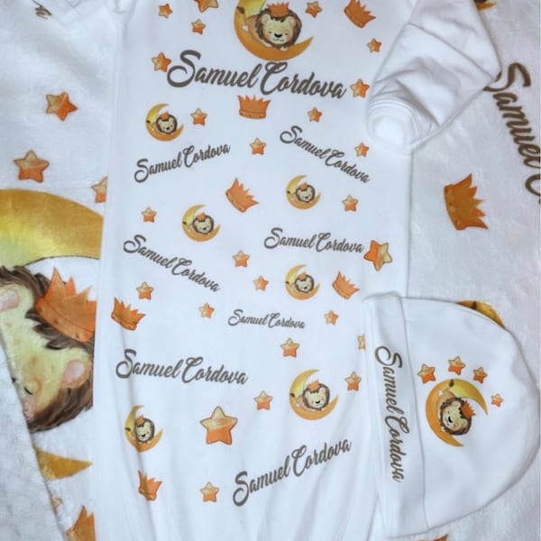 95% Polyester Baby Gown and Hat Sublimation Blank Set! Infant Sleeper ...
