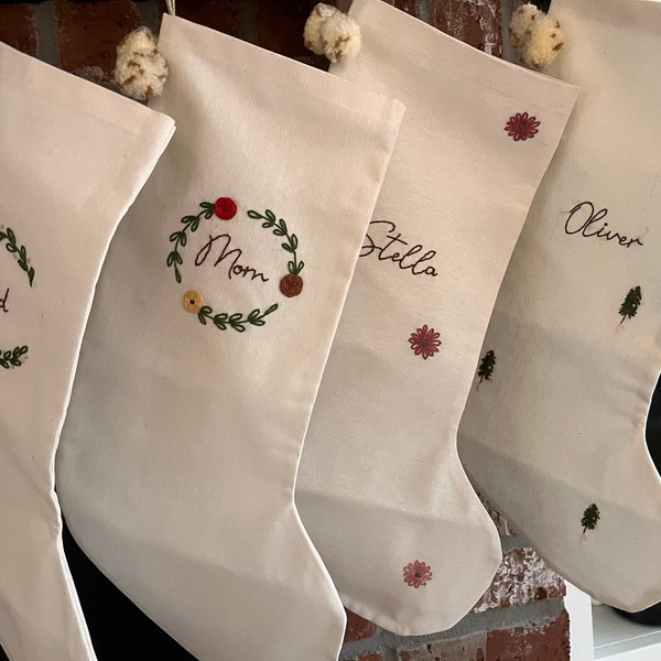 Personalized Christmas Santa Stocking/custom Name Christmas Stocking ...