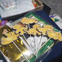 6 Baby Simba, Lion King Party Decoration, Centerpieces, Diaper Cake ...