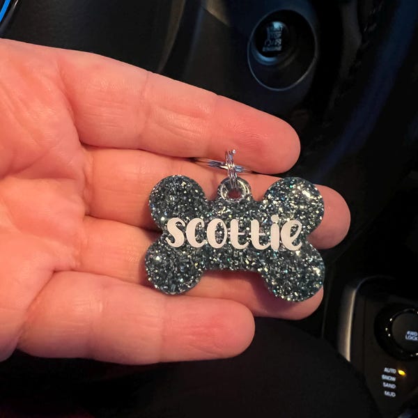 Matching Dog Tags and Keychain | Custom Dog Tag | Resin Dog Tag ...