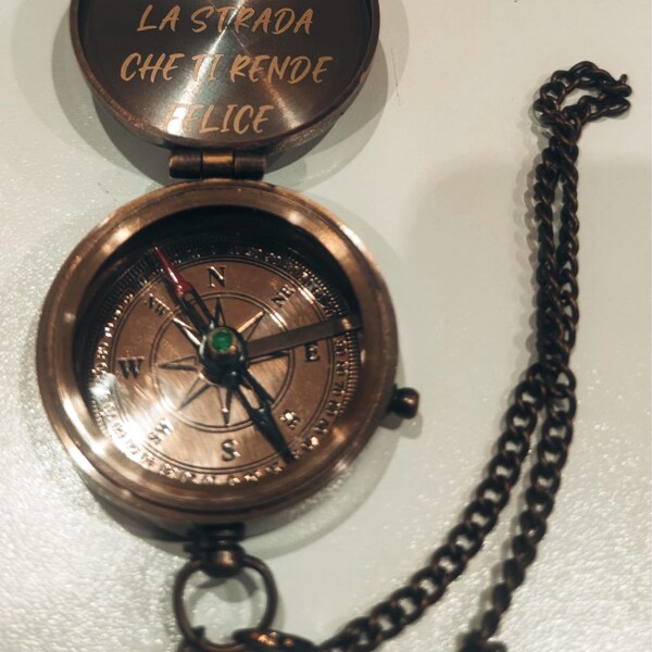 Customizable Compass With Personalized Message Perfect for Travelers ...