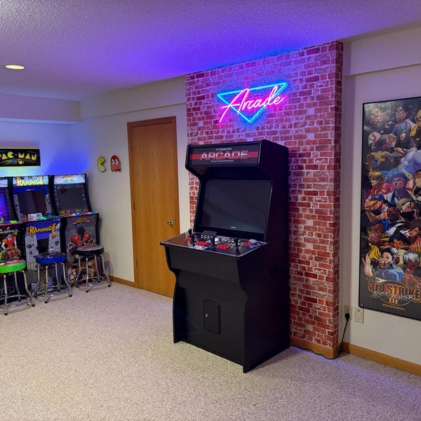 Retro Arcade Neon Sign - Custom for Your Home Arcade / Mancave LED Sign ...