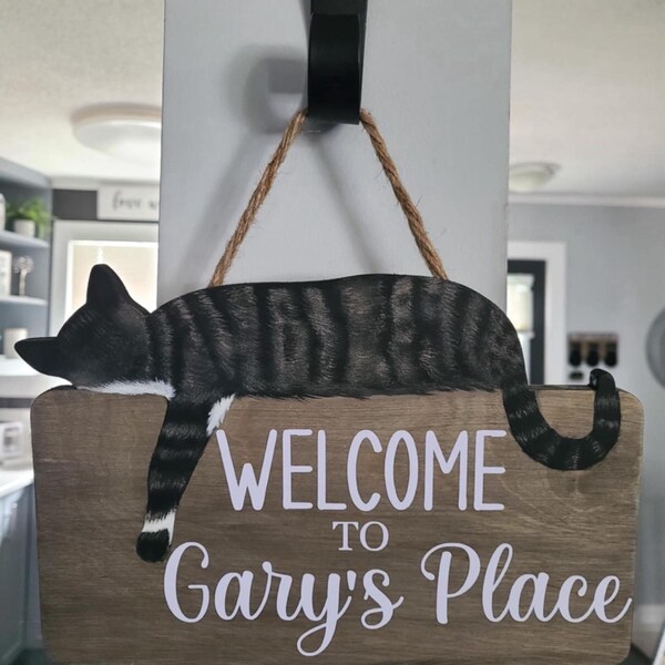 Funny Cat Sign, Cat Lovers Decor, Crazy Cat Lady, Funny Cat Quote, Wood ...