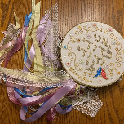 Tambourine Hand Painted Praise Him With Timbrel and Dance - Etsy
