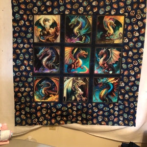 Celtic Red Dragon Panel in the Beginning Jason Yenter 1 Yard Panel More ...