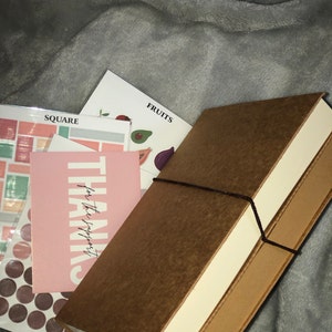 Thick Kraft Brown Paper Notebook Blank Notebook Journal Scrapbook ...