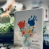Flower Handprint Craft Art, Printable Mothers Day, for Mom or Grandma ...