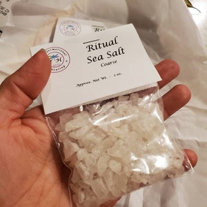 Sea Salt Coarse Ritual Cleansing Spiritual Protection Magical ...