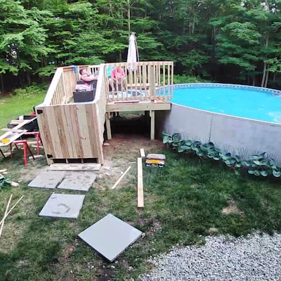Plans for Above Ground Pool Deck 8x12 24' Round Pool - Etsy