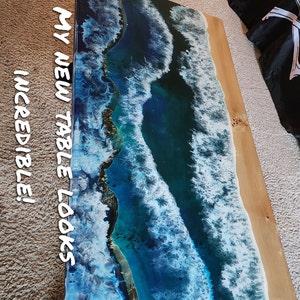 Hammerhead Fish Table, Ocean Coffee Table, Custom Ocean Table, Epoxy ...