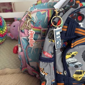 Backpack Name Tag, Acrylic Keychain, Personalized Acrylic Name Tag ...