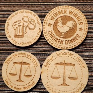 100 Custom Round Tuit Tokens Your Company or Church Name and Message ...