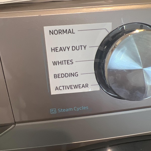 Samsung Model WF365BTBGWR Washer Sticker Sheet Labels / Decals - for ...