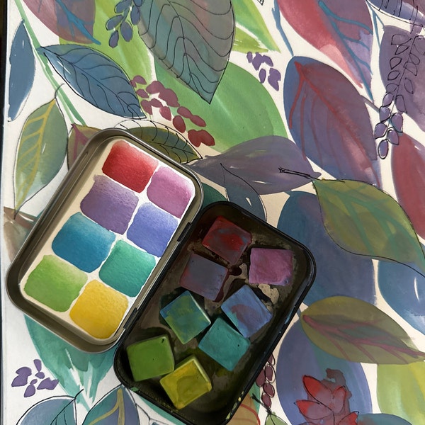 Flannel, Handmade Eco Friendly Watercolor Palette - Etsy