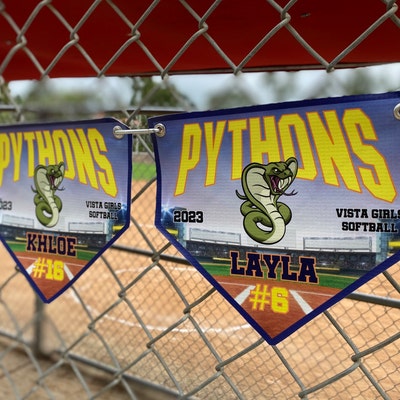 Custom Little League Baseball/softball Vinyl Banners, Flags, Pennants ...
