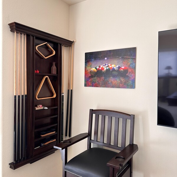 Billiards Pool Wall Art Painting - Printed on Aluminum Metal Providing ...