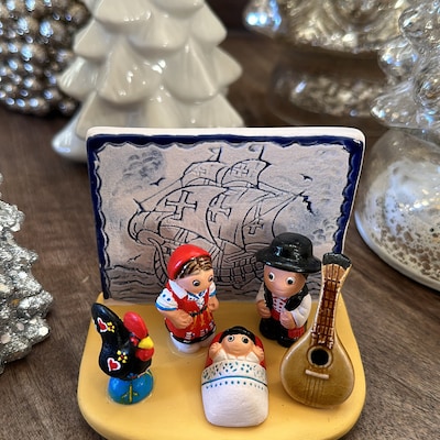 Artic Igloo Nativity Scene Handmade in Clay 1 Block 3.8x2.2x2.9 High ...