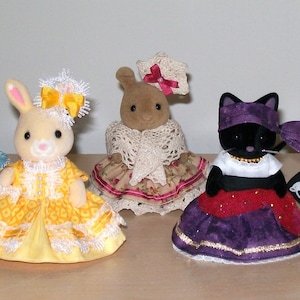 WITCH DRESS for MOTHER Original Hand-made Dress for Calico Critters ...