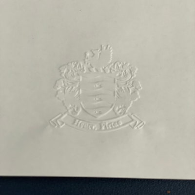 Custom Family Crest Embosser,coat of Arms, Unique Seal Embosser ...