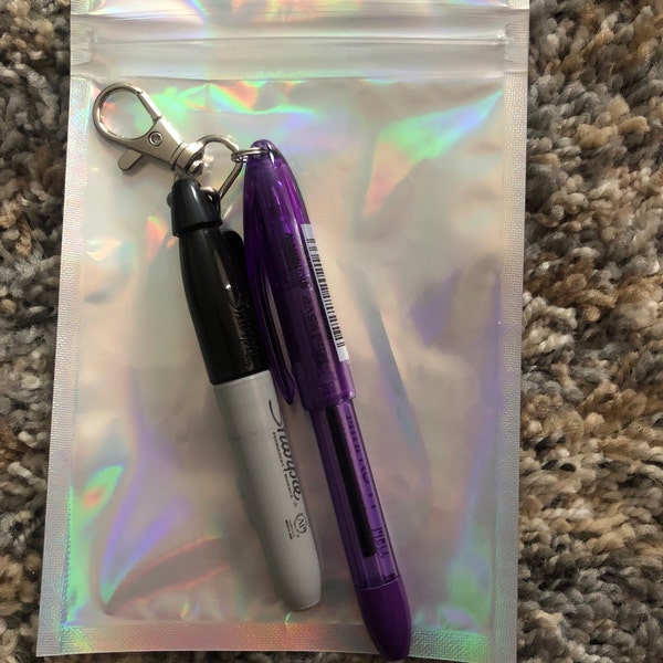 Sharpie and Pen Keychain | Badge Reel Sharpie | Badge Reel Pen ...