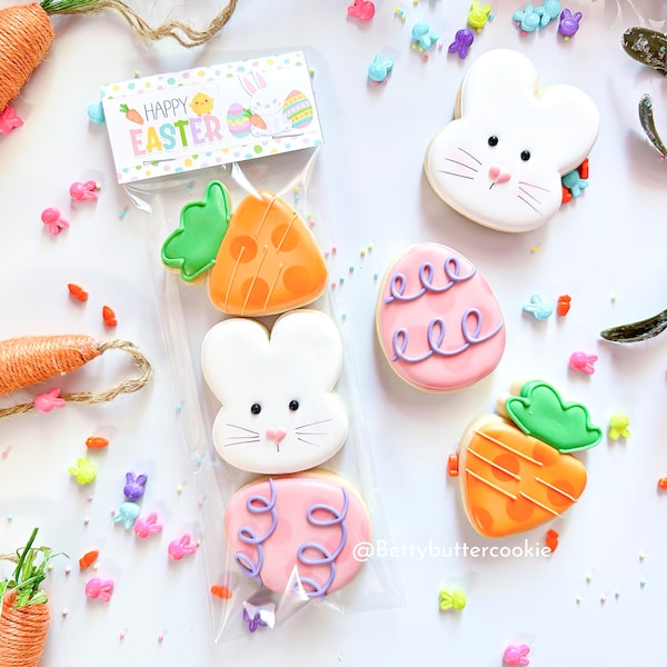 Easter Treat Bag Topper, Easter Cookie Bag TOPPERS, Treat Bag Topper ...