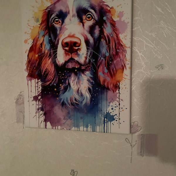 Springer Spaniel Art Print - English Spaniel Watercolour Painting - Dog ...