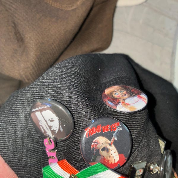 Horror Halloween Pins 1.25" Pinback Buttons - Etsy