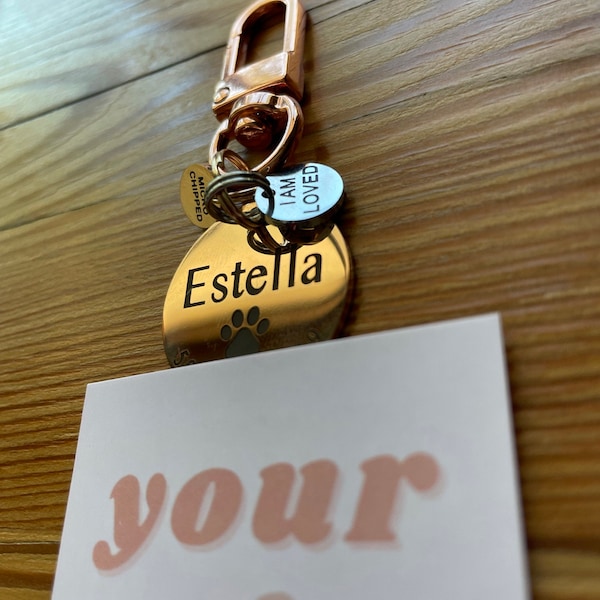 Microchip Dog Tag, Custom Dog Tag, Microchipped, Pet Tag, Dog ID Tag ...