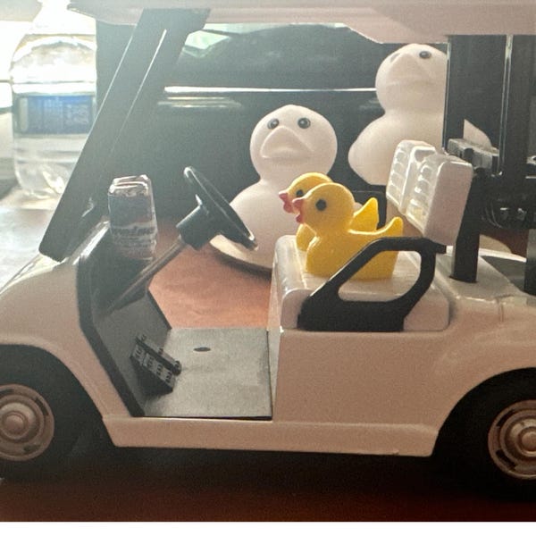Golfing Duck - Etsy