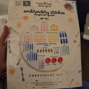 Full Beginner Embroidery Guide Learn 14 Beginner Embroidery | Etsy
