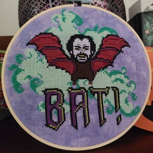 Bat WWDITS Laszlo Cross Stitch PDF Pattern Bats. - Etsy
