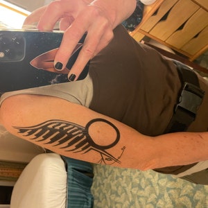 Klаus Hаrgrеeves Temporary Tattoos Realistic Hello, Goodbye, Umbrella ...