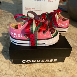 Watermelon Converse, Personalized Name, One in A Melon, Many Shoe ...