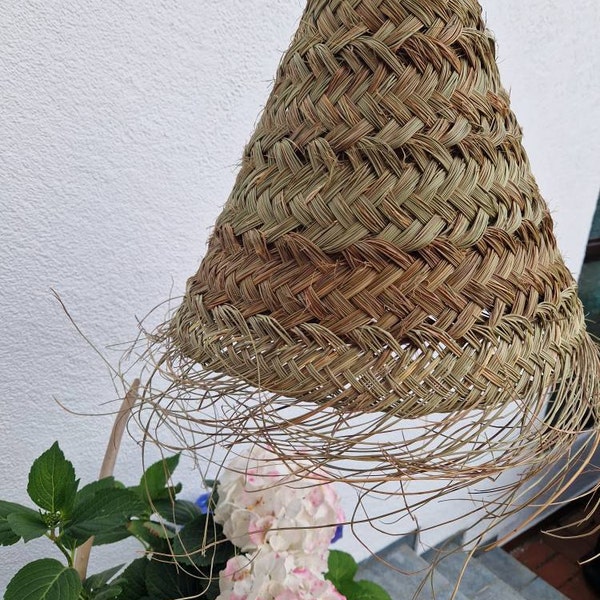 Palm Leaf Pendant Light, Light Fixture, Lampshade, Eva Bell Pendant ...