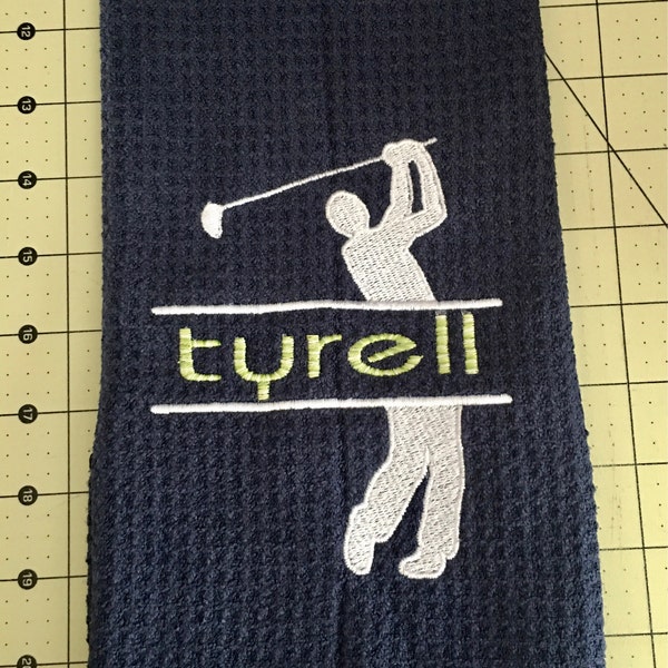 Golf Player Monogram Embroidery Design (digital Download) - Etsy