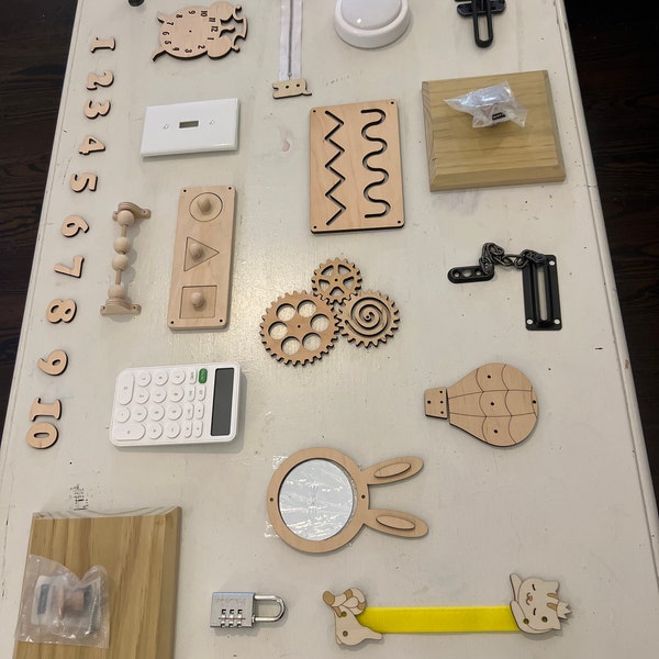 Busy Board Accessories Wooden Busy Board Parts DIY Busy Board Pieces ...